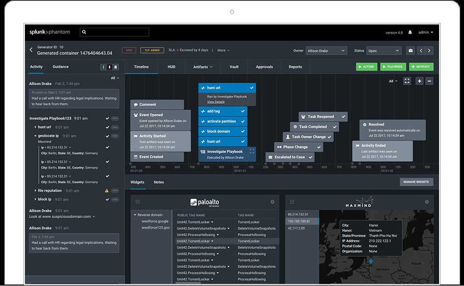 SecOps를 위한 Splunk Phantom_SOAR 필요성과 주요 기능들